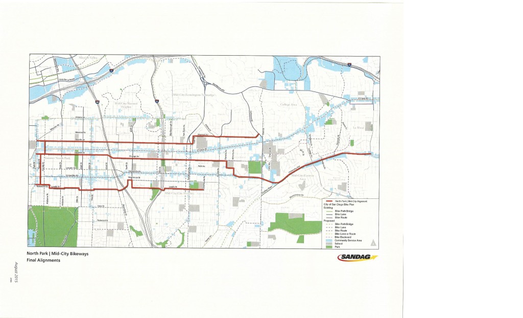 SANDAG Bikeway Flyer and Map | Rolando Park Community Council