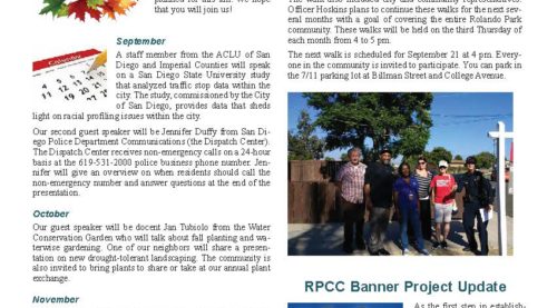 Rolando Park Reporter – Fall 2017 | Rolando Park Community Council