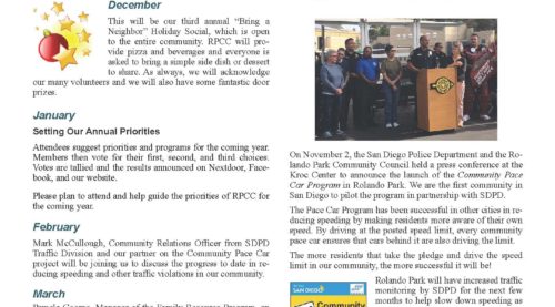 Rolando Park Reporter – Winter 2017 | Rolando Park Community Council
